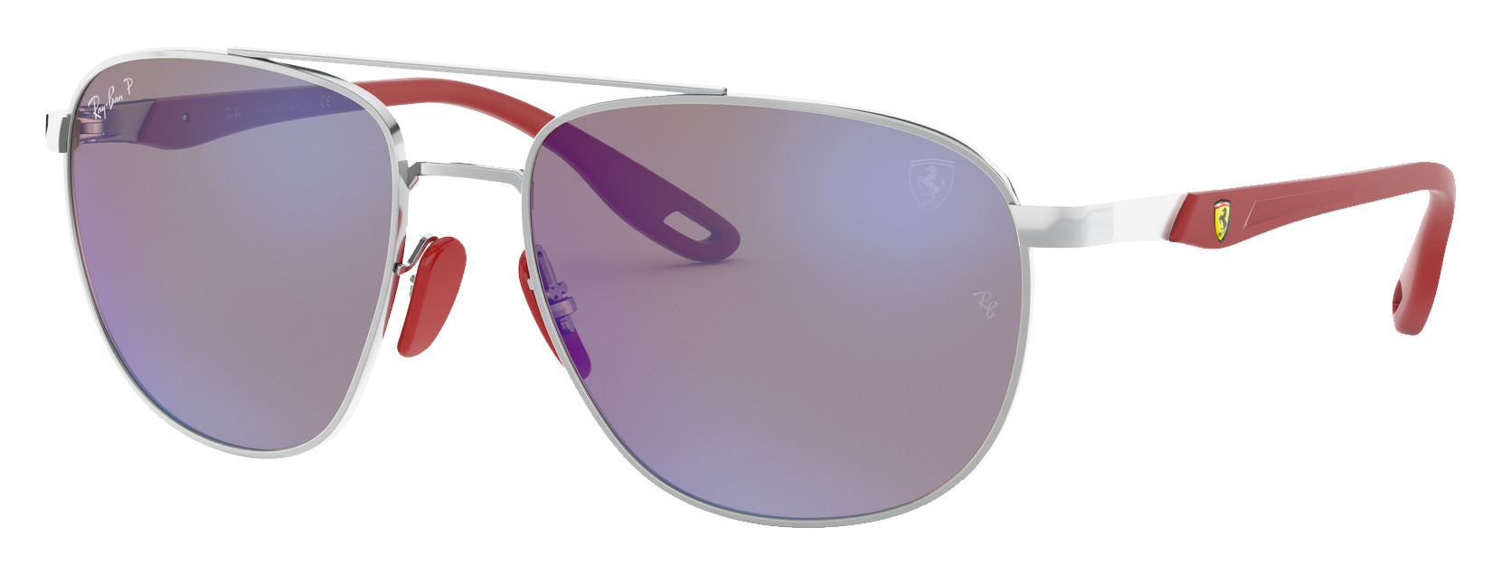 Ray-Ban RB3659M Scuderia Ferrari Collection Chromance Mirror Polarized ...